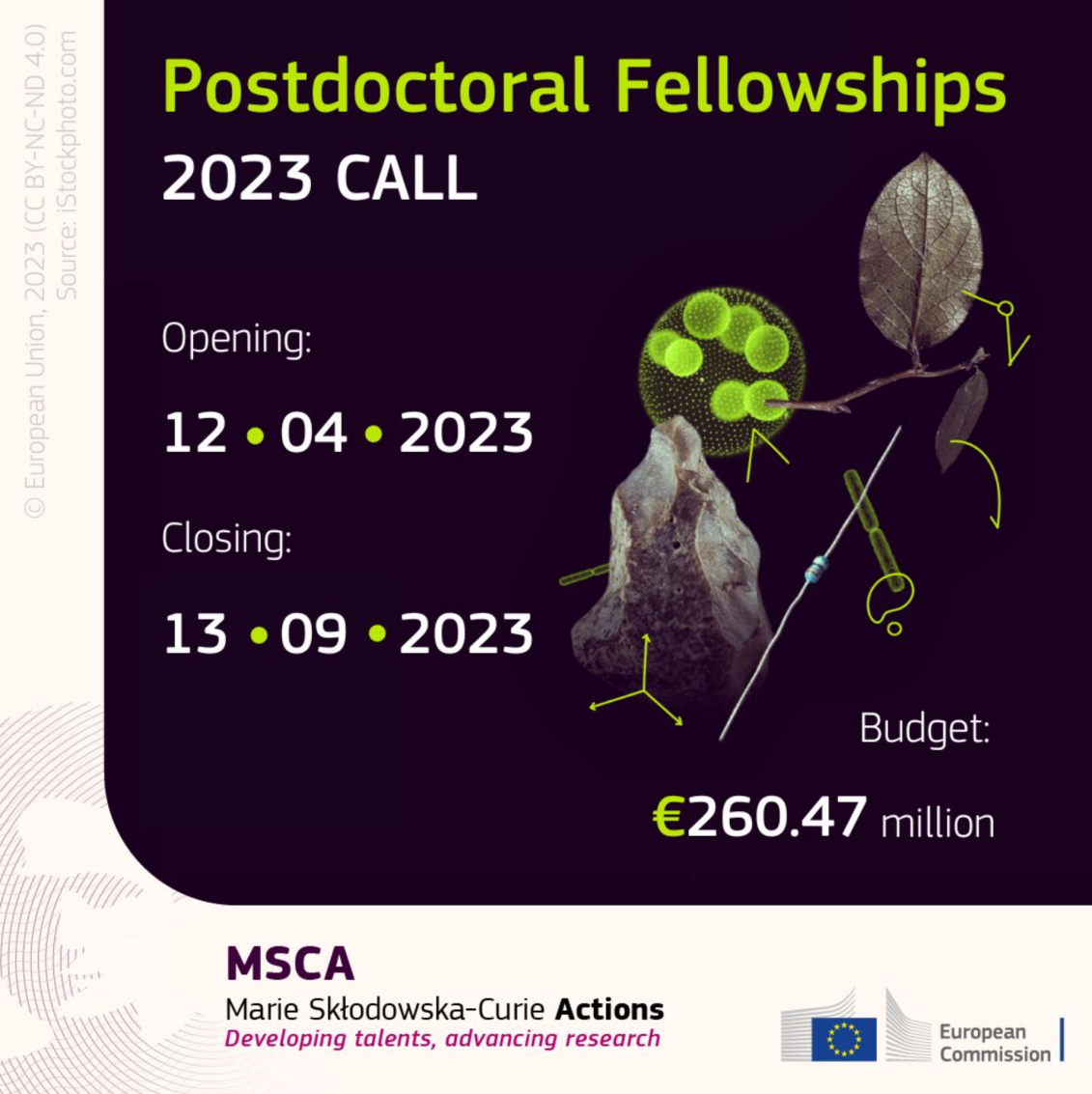 Marie Skłodowska-Curie Actions (MSCA) 2023 call for